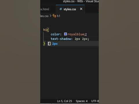 CSS Text Shadow Property Explained #Shorts #css #cssshorts # ...