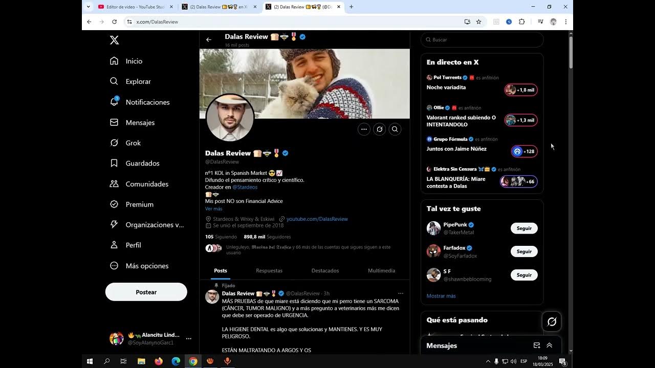 DALAS NO PUEDE MÁS y EXPLOTA LITERALMENTE LITERAL CONTRA la RESPUESTA de MIARE Y la ACUSA de lo ...