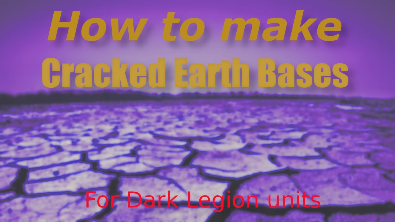 How to make badlands bases with crackle paint. (For Dark Legion Units ...