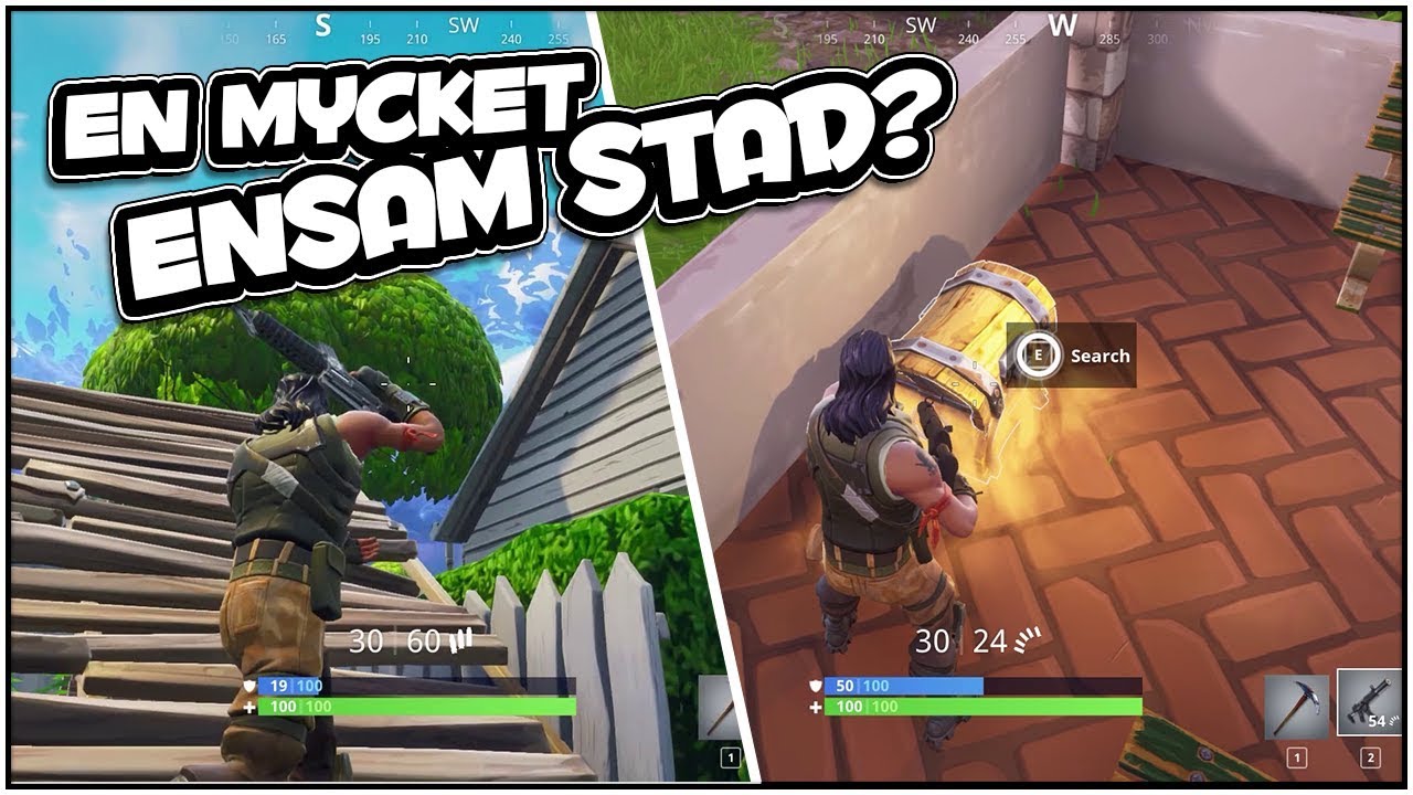 EN MYCKET ENSAM STAD? - (Solo Queue) FORTNITE PÅ SVENSKA - YouTube