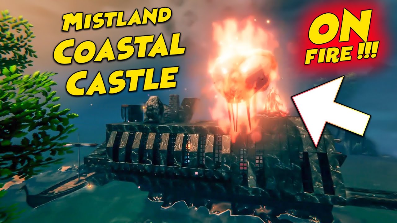 Mistland Coastal Castle | ATTACK TESTED! | VALHEIM - YouTube