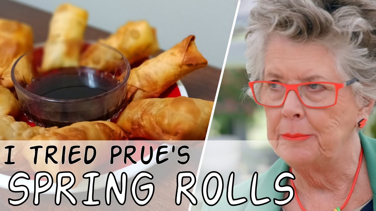 Trying Prue Leith's Spring Rolls (The Great British Bake Off S13 E8 ...