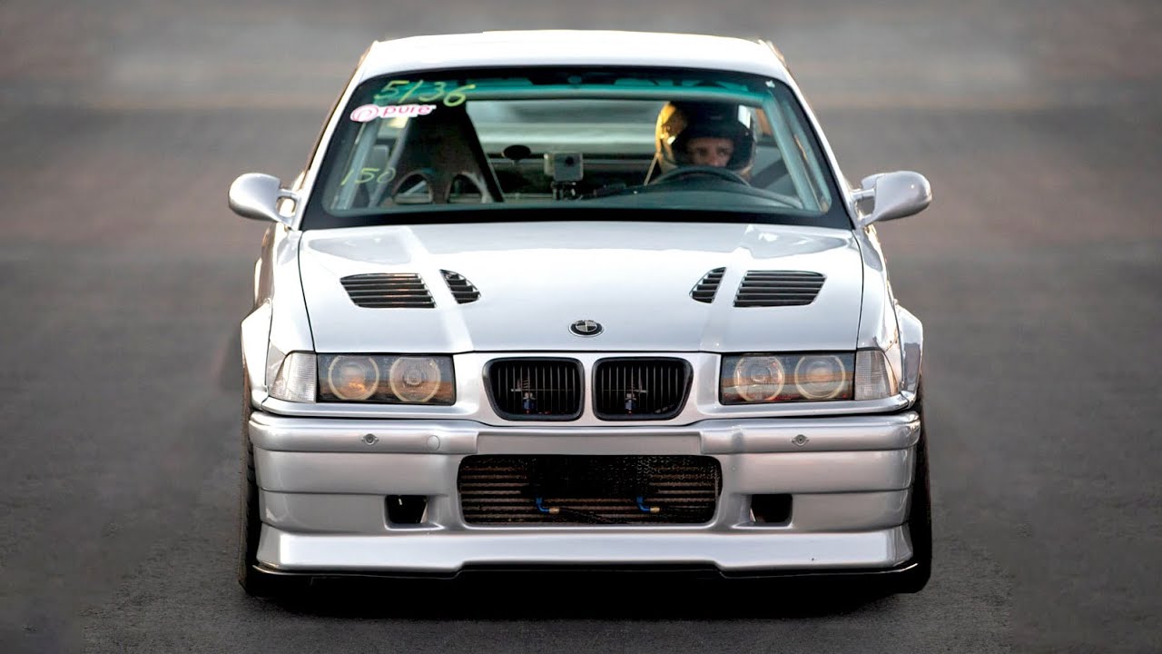 OLD E36 M3 with NEW technology (900hp DCT M4 trans) - YouTube
