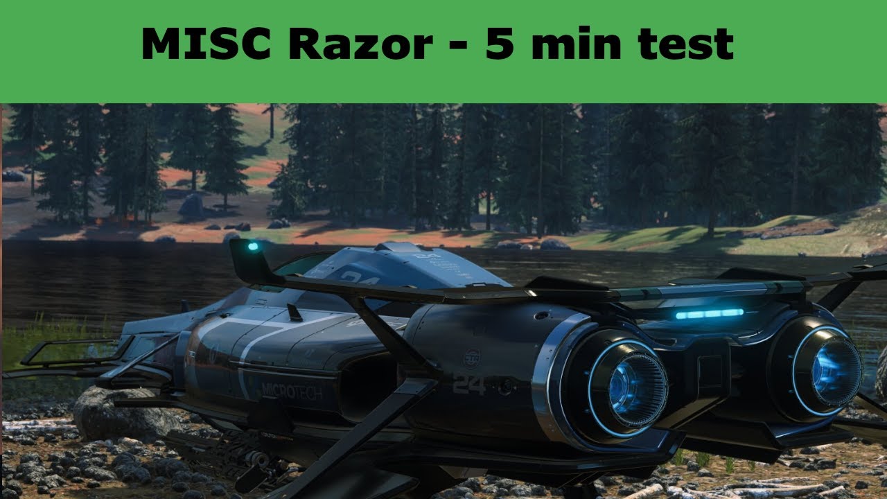 Star Citizen: MISC Razor test in 5 minutes - YouTube