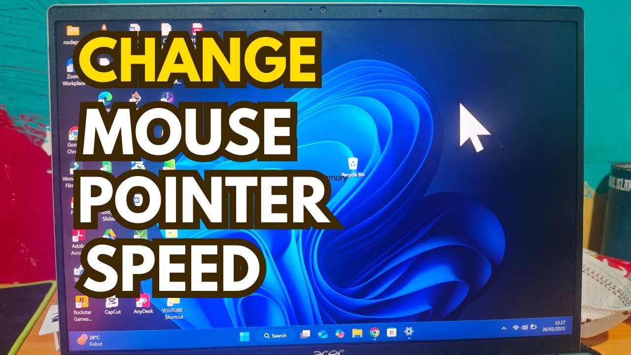 How to Change Mouse Pointer Speed on Windows 11 or 10 PC / Laptop - YouTube