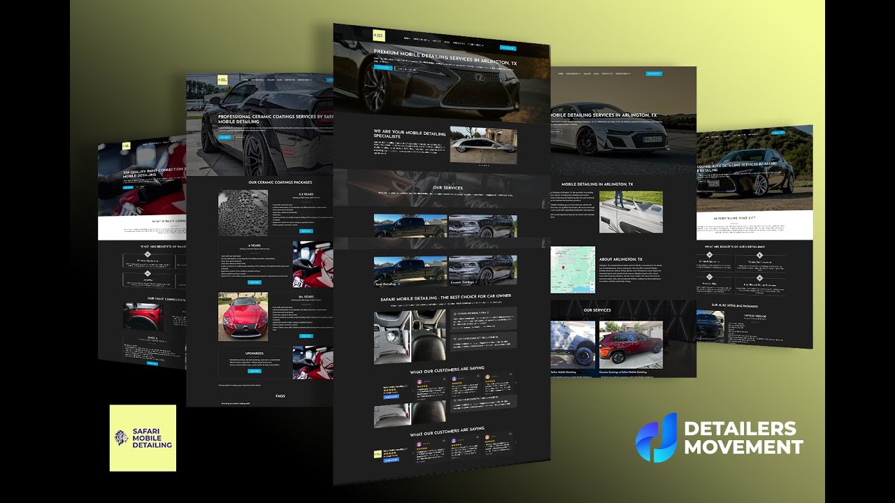 Website Design Services - Safari Mobile Detailing - YouTube
