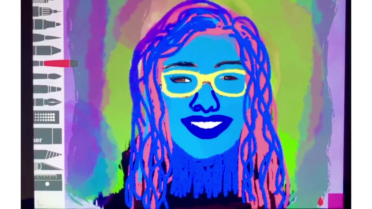 Digital Self Portraits Lesson - YouTube