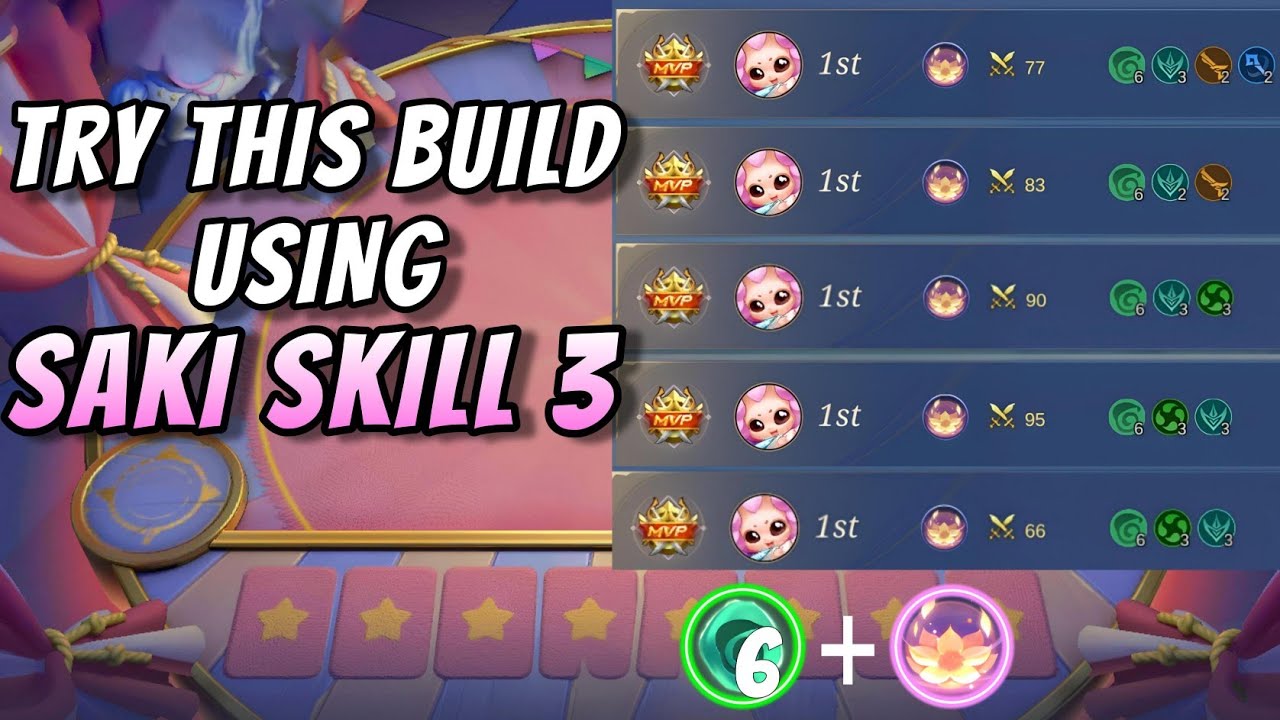 TRY THIS BUILD USING SAKI SKILL 3 | BEST SYNERGY COMBO | MLBB MAGIC ...