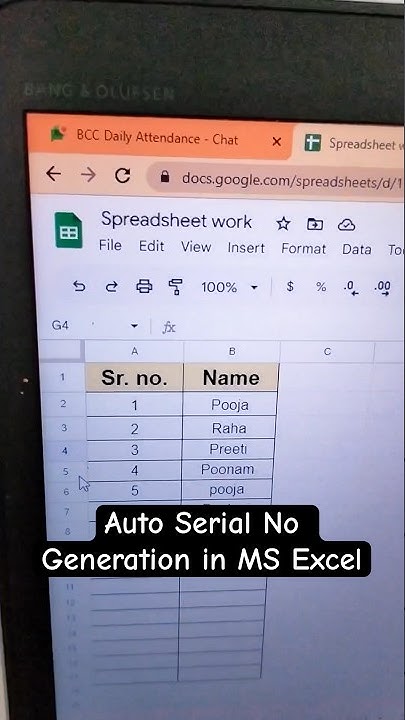 Auto Serial no Generation using Sequence and Counta Formula in MS Excel ...