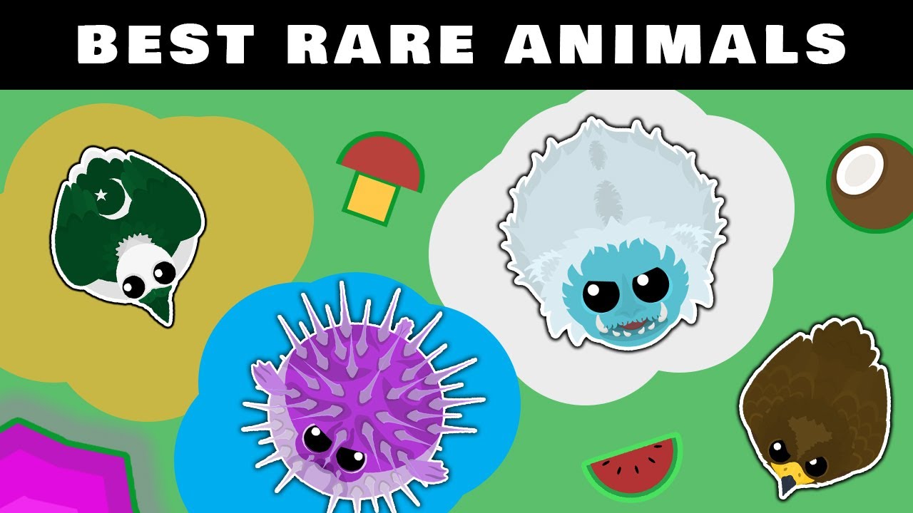 TOP 10 BEST RARE ANIMALS IN MOPE.IO - YouTube
