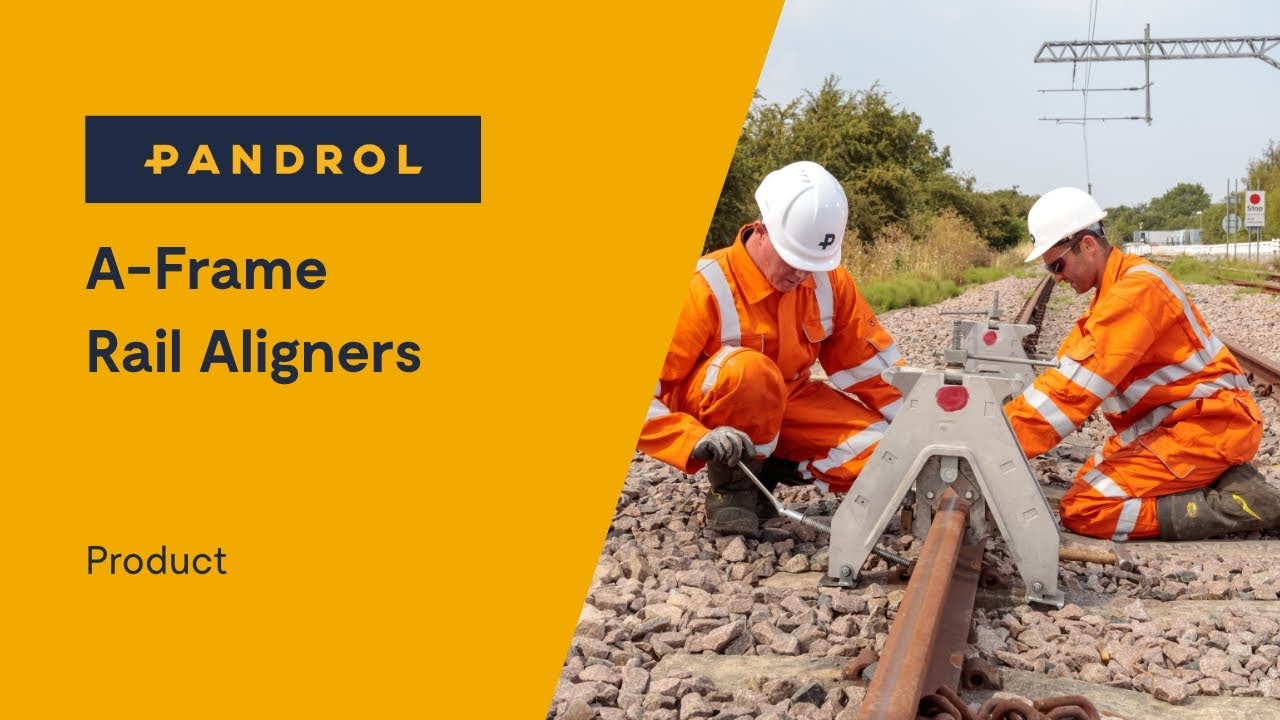 Pandrol A-Frame Rail Aligners - YouTube