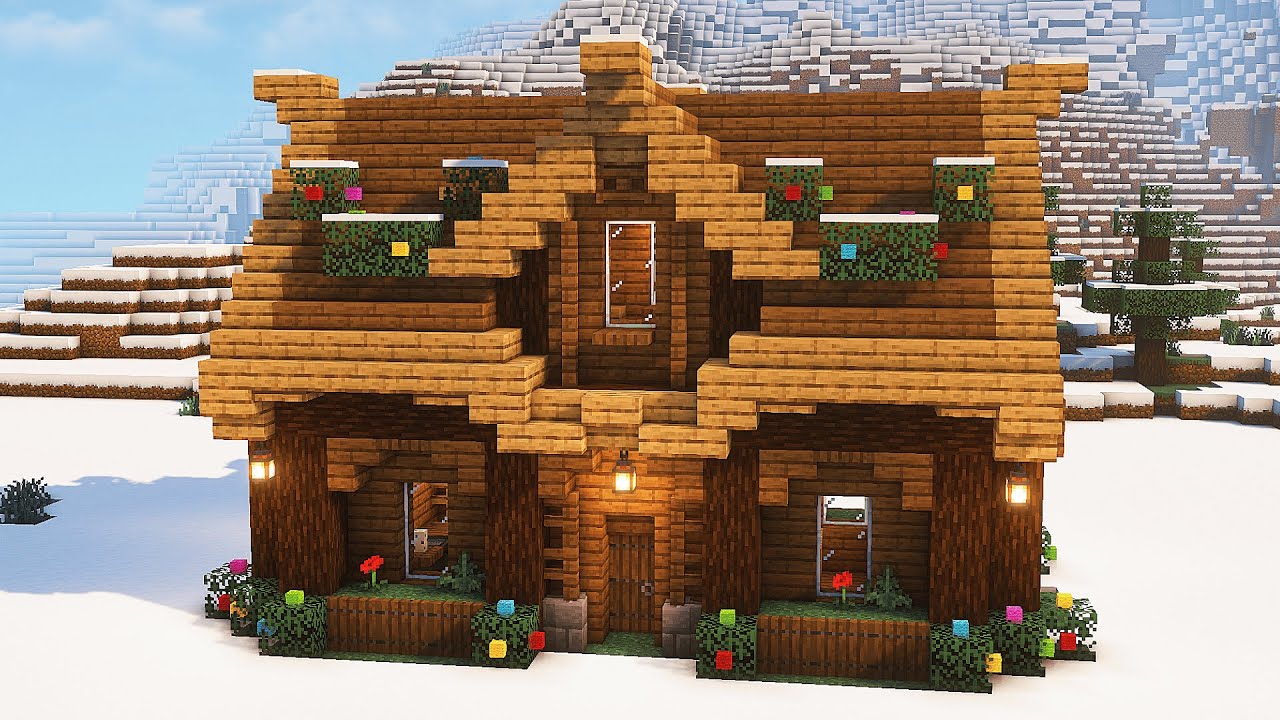 Minecraft: How To Build a Christmas House | Tutorial - YouTube