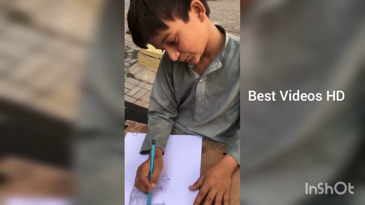 Most Talented Pakistani Boy Artist Makes Sketch Must Watch Original ...