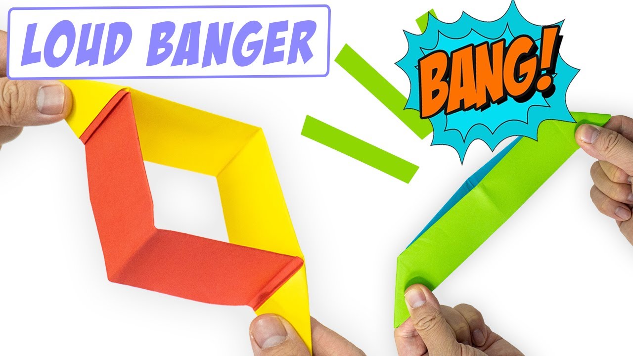 Easy Origami Banger How To Make Loud Paper Banger YouTube Easy Origami Banger How To Make Loud Paper Banger YouTube