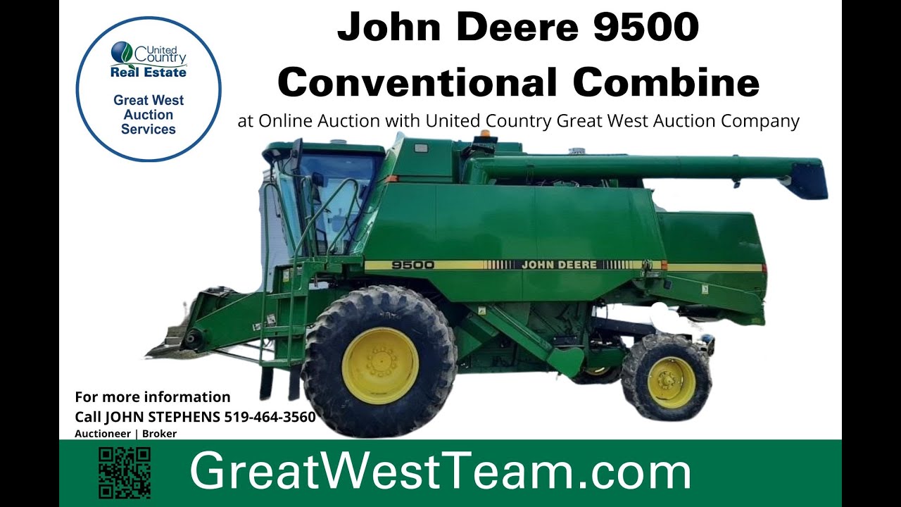 John Deere 9500 Conventional Combine - YouTube