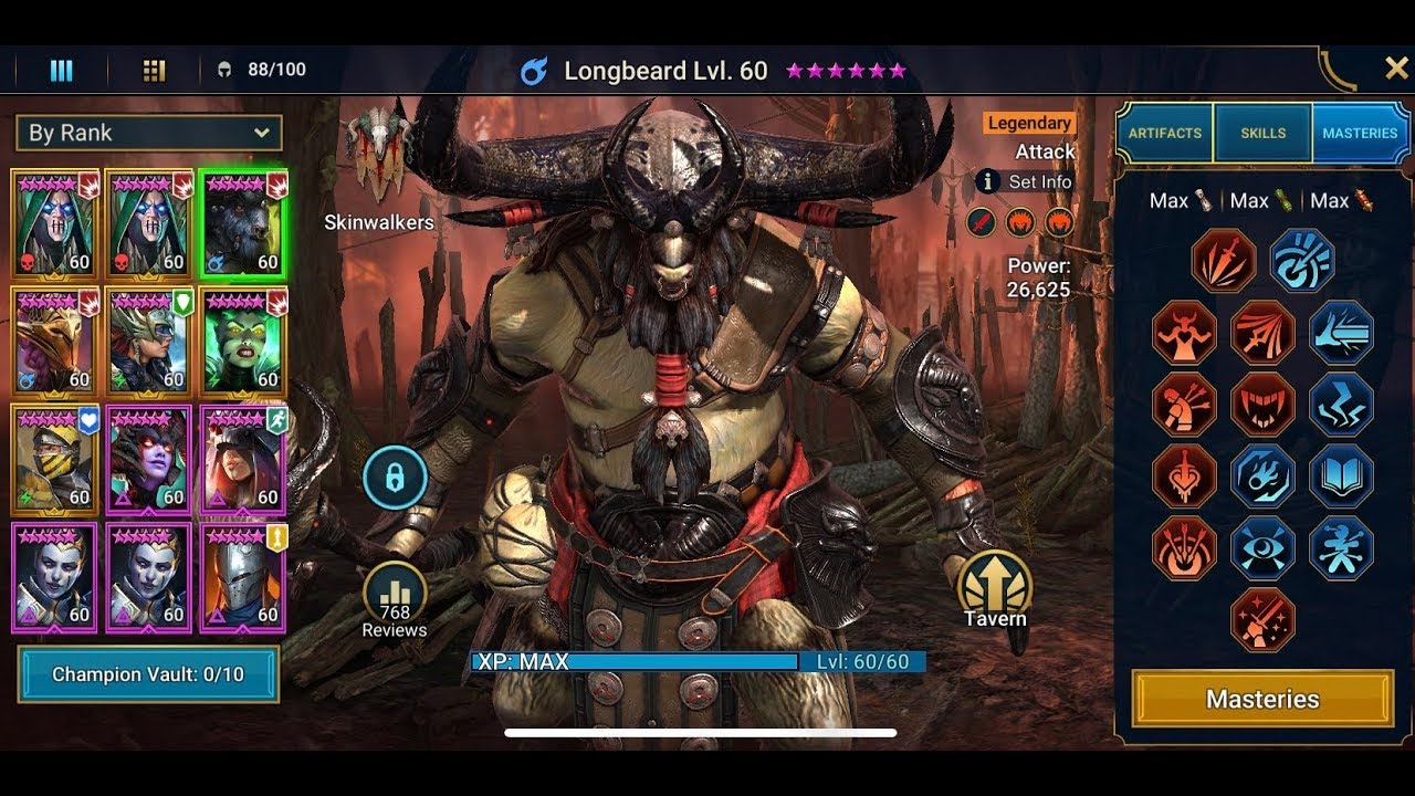 Raid shadow legends: LongBeard Guide/CB gameplay 22 mil dmg - YouTube