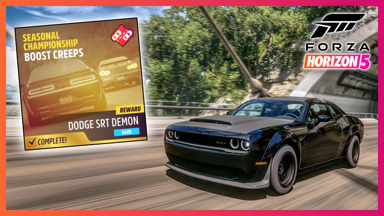 Forza Horizon 5 - How to Get a Dodge Demon (Boost Creeps Street Racing ...