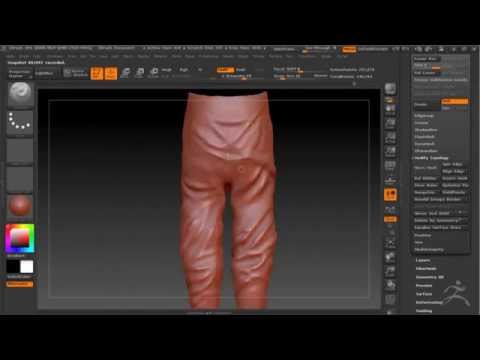 Zbrush shirt and pants timelapse. (Beginner) - YouTube