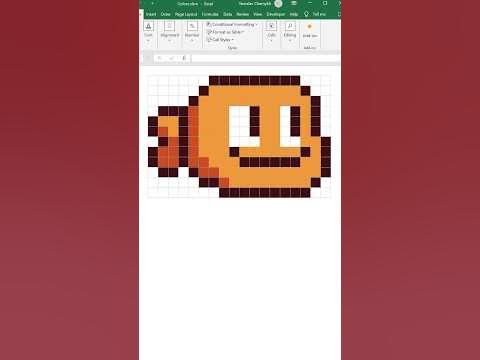 Pixel Art in Excel - Darwin - YouTube