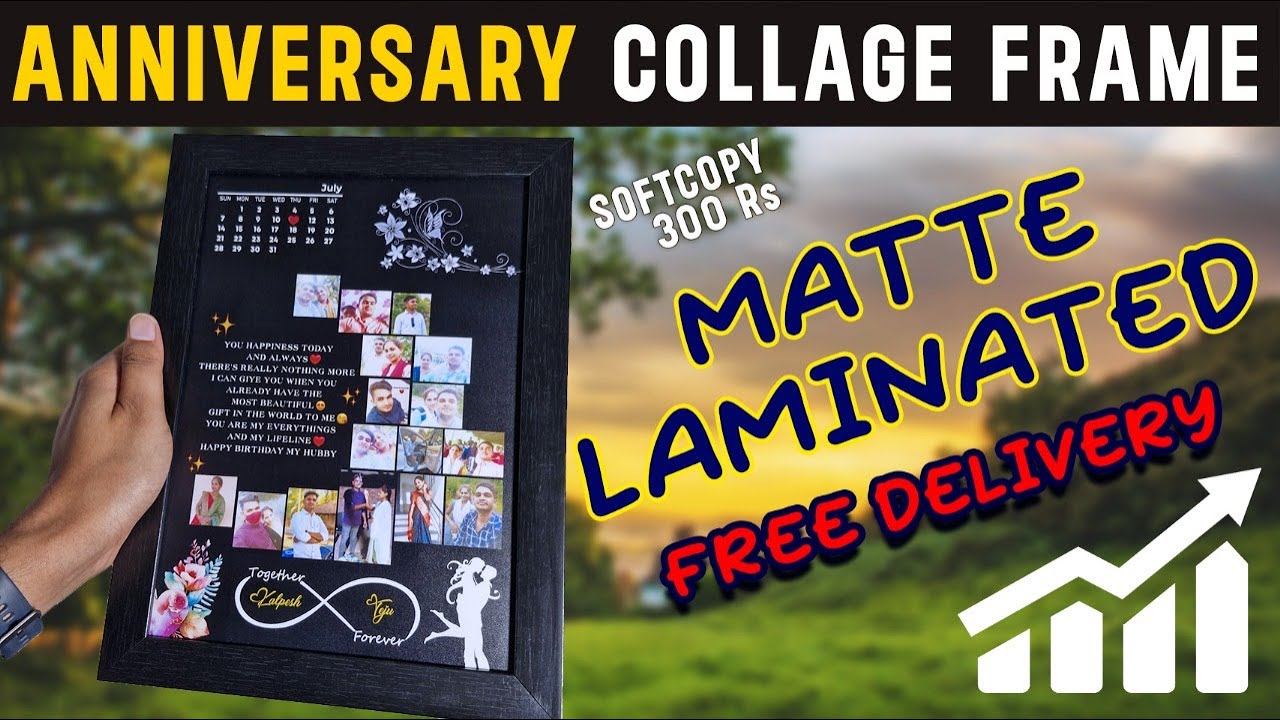 Matte Lamination Frame 2024 | Photo Frame Birthday Gift | Anniversary ...