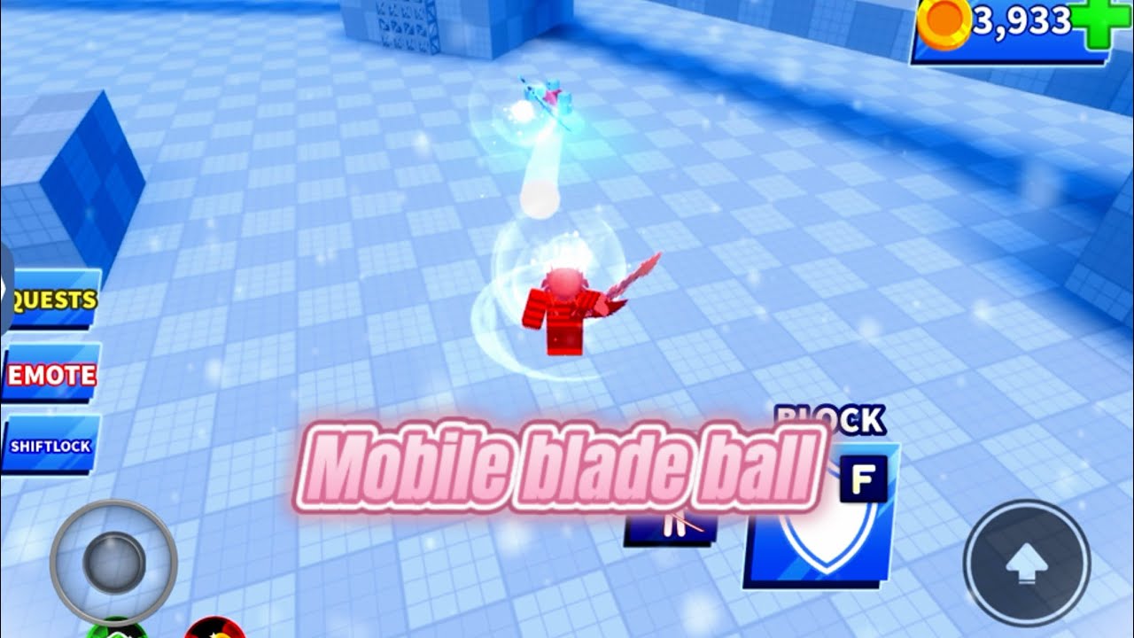 Blade ball clashing on mobile - YouTube