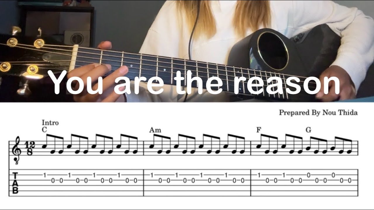 You are the reason-Calum Scott || Guitar TAB - YouTube