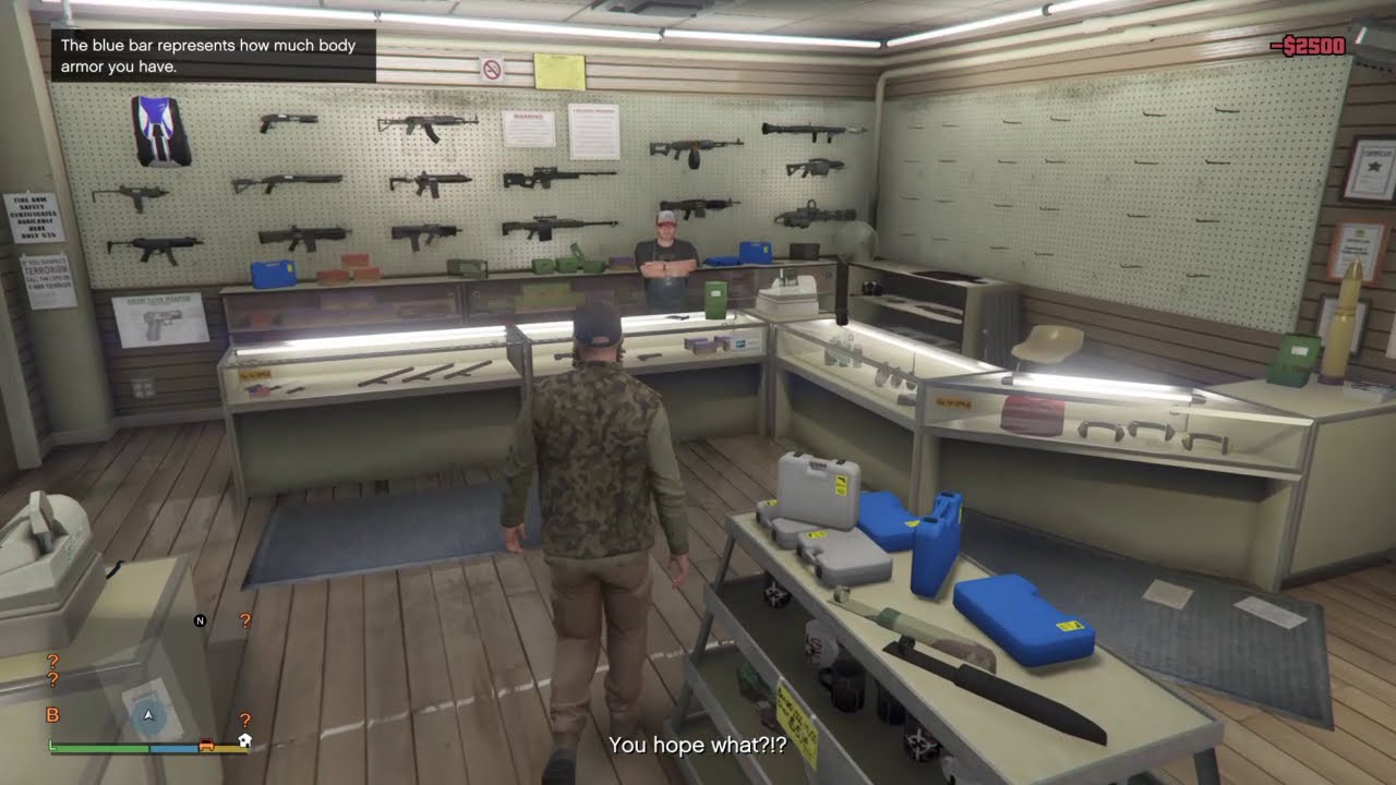 GTA V - Trevor's Conversation With Sandy Shores Gun Store Owner - YouTube