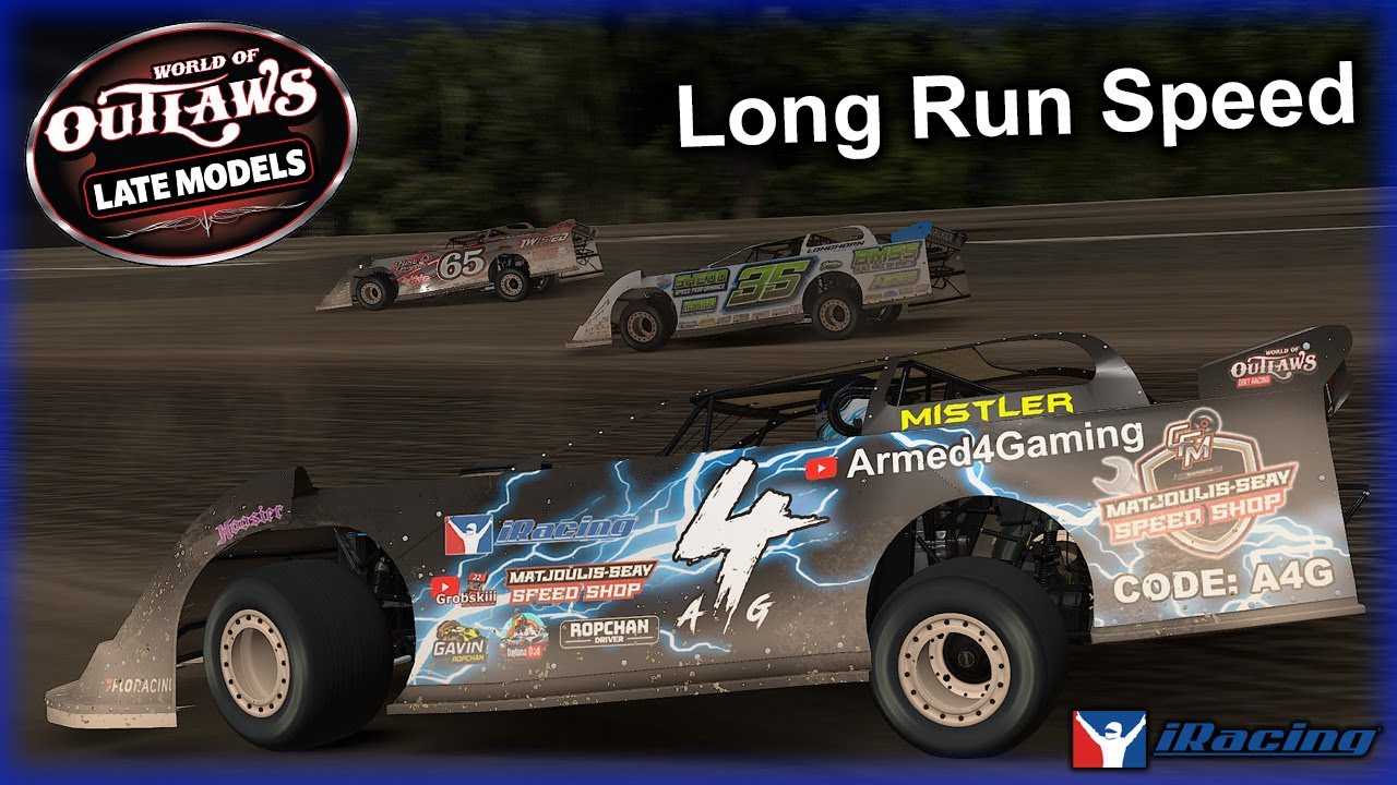 WoO Super Late Models at Volusia - Long Run Speed - YouTube