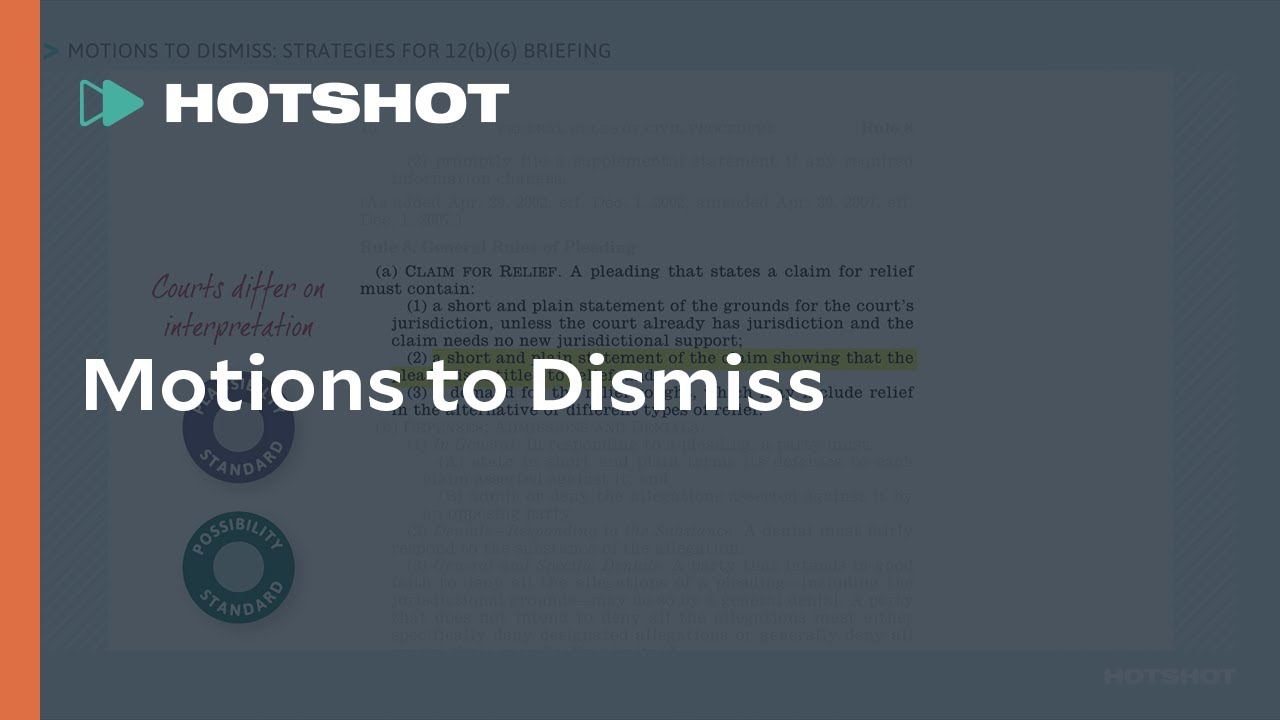 Motions to Dismiss - YouTube