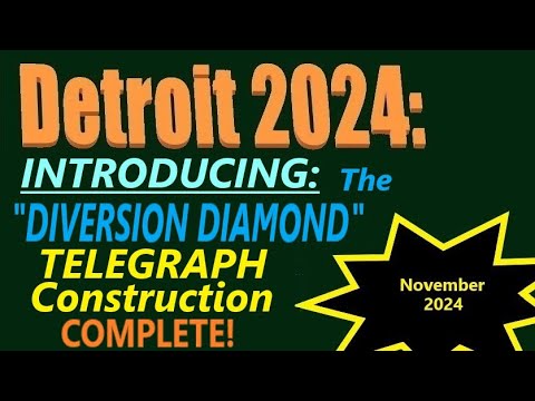US-24 Telegraph Rebuild Finished; Open; With New "Diversion Diamond ...