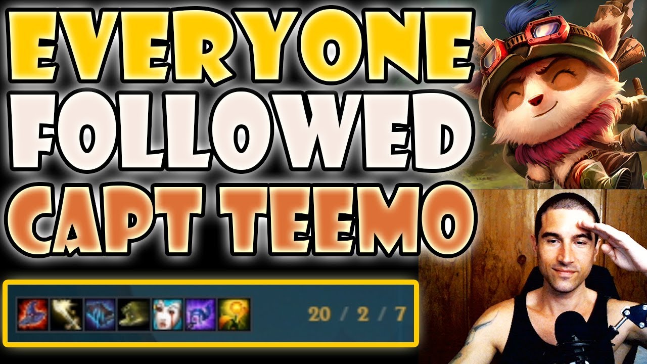 The WHOLE team listened to Captain Teemo! [Teemo vs Kled] S10 Commentary - YouTube