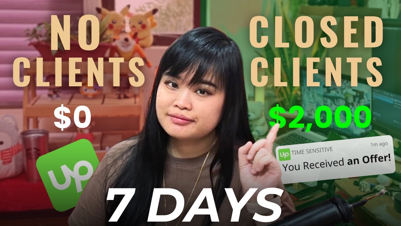 If I want to Get my First Client on UpWork in 7 days, I'd do this ...