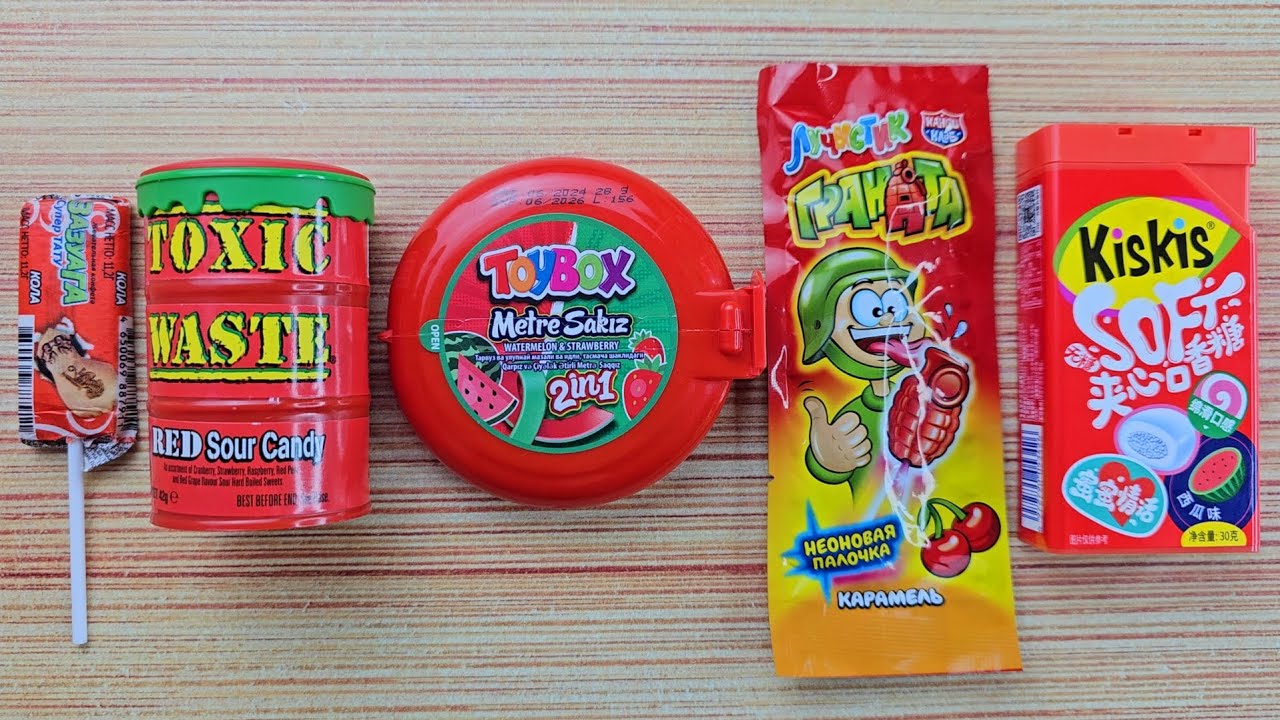 Tasty Candy Unboxing | Colorful Lollipops and Chewing Rubber Roll ...