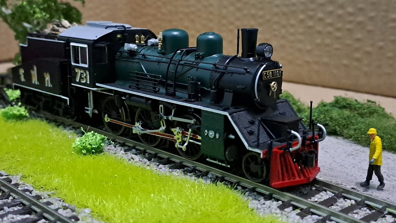 รถไฟไทย โมเดลรถจักรไอน้ำC56 731 - YouTube