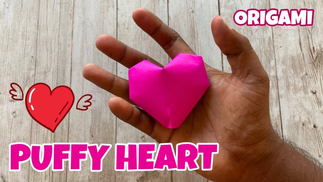 How to Make a Puffy Heart Origami ️ | Easy Paper Heart Tutorial # ...