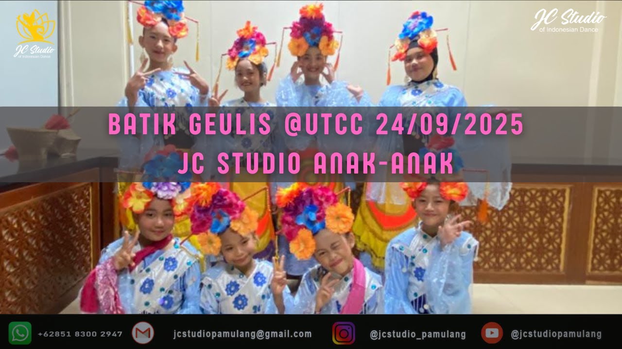 Tarian Batik Geulis dalam acara Gallery PTJJ dan UI Green Metric (UIGM ...