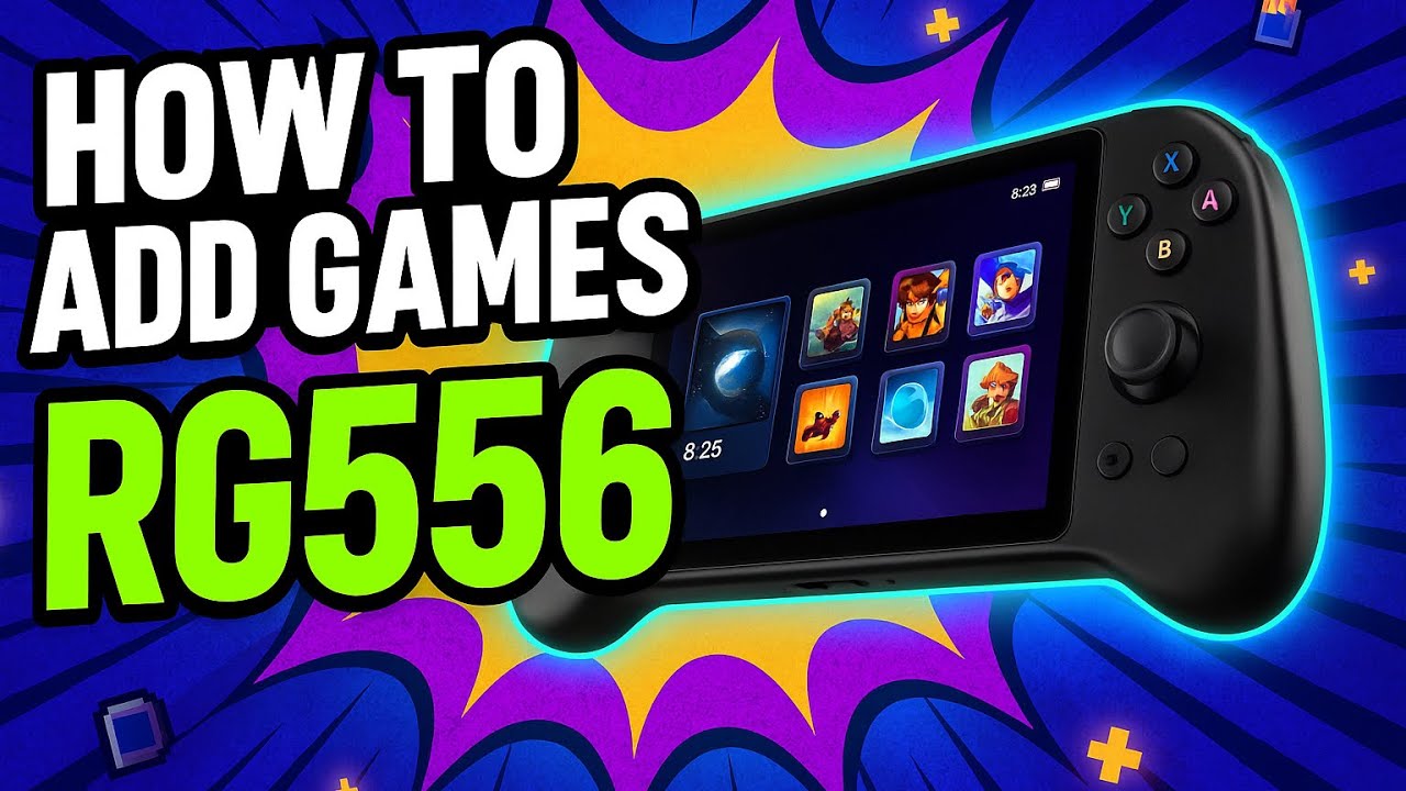 Anbernic RG556 Adding games directly to the device. - YouTube