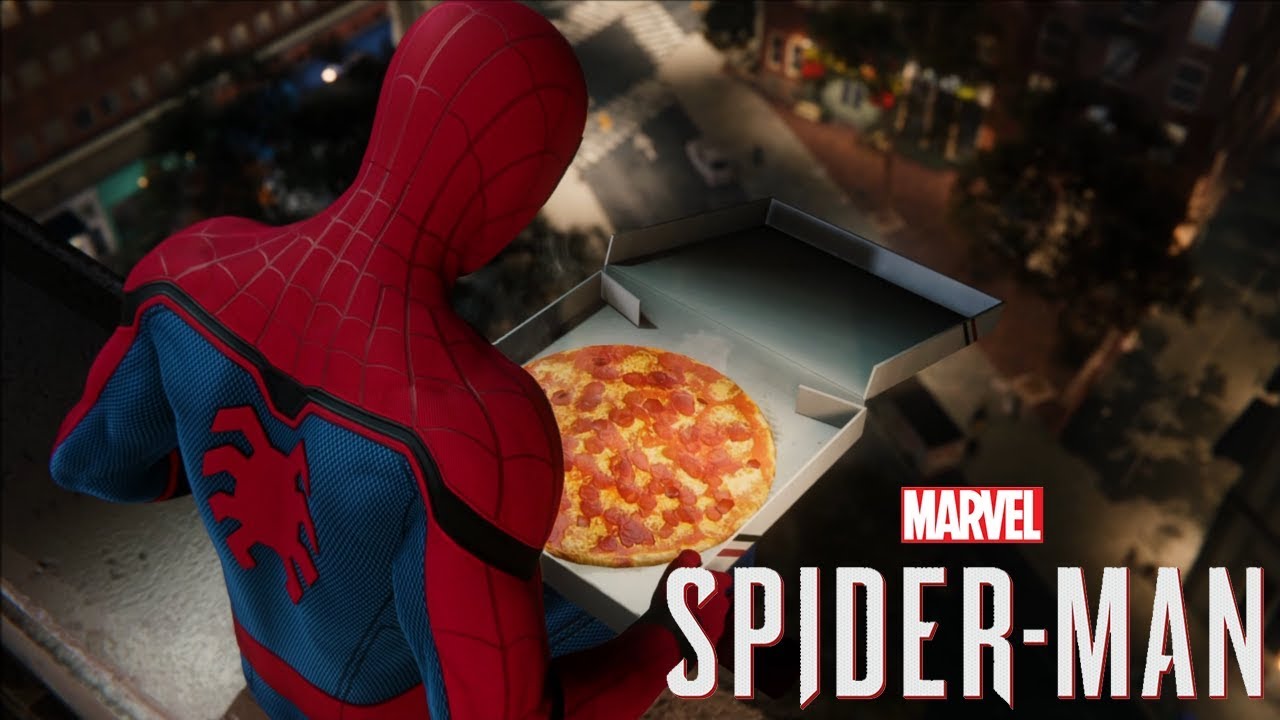 MARVEL'S SPIDER-MAN - Eating Pizza & MJ Gameplay (The Heist DLC) | PS4 ...
