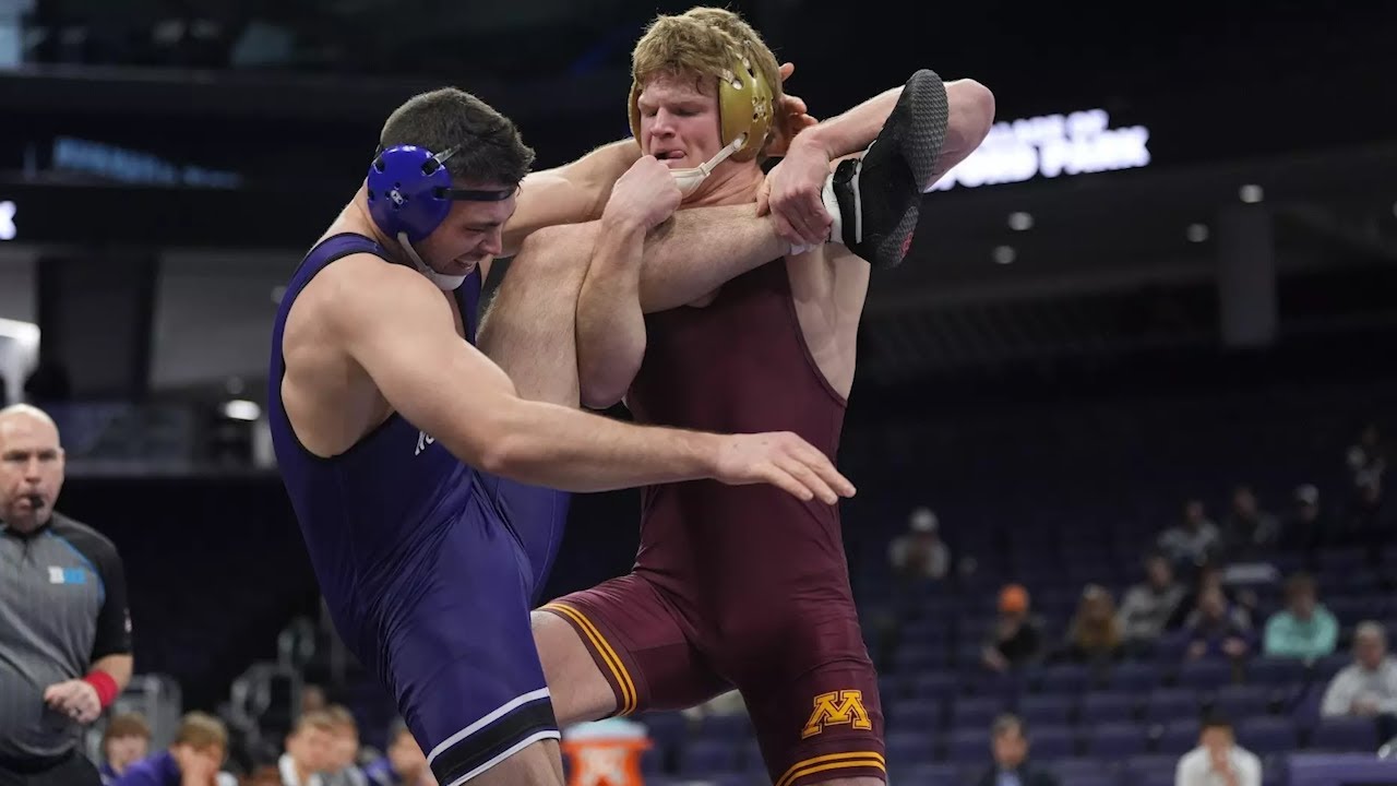 Highlights: #7 Gopher Wrestling Wins at Northwestern - YouTube