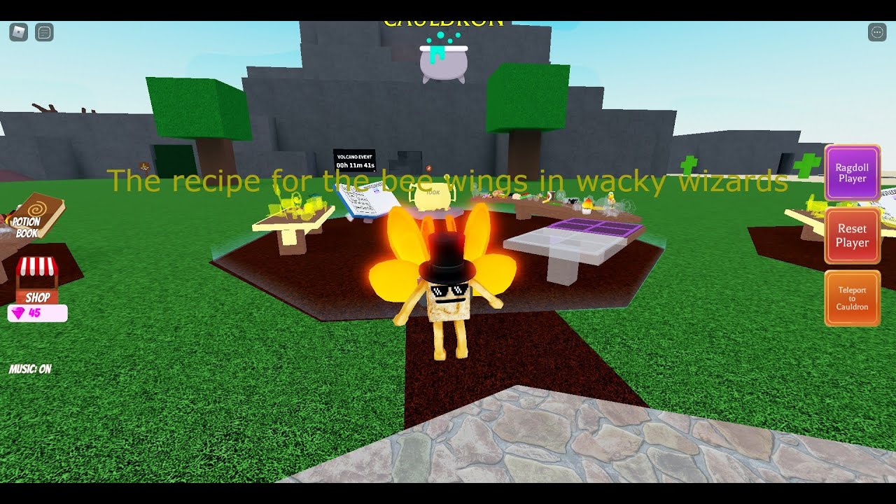 The Recipe For The Bee Wings In Wacky Wizards YouTube the-recipe-for-the-bee-wings-in-wacky-wizards-youtube
