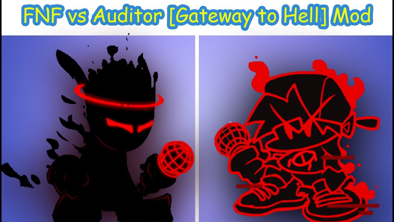 Friday Night Funkin' VS Auditor Gateway to Hell FULL WEEK + VS Tricky ...