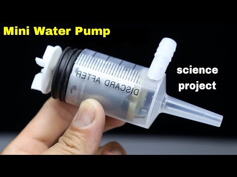 How to make mini water pump using servo dc motor !! High pressure water ...
