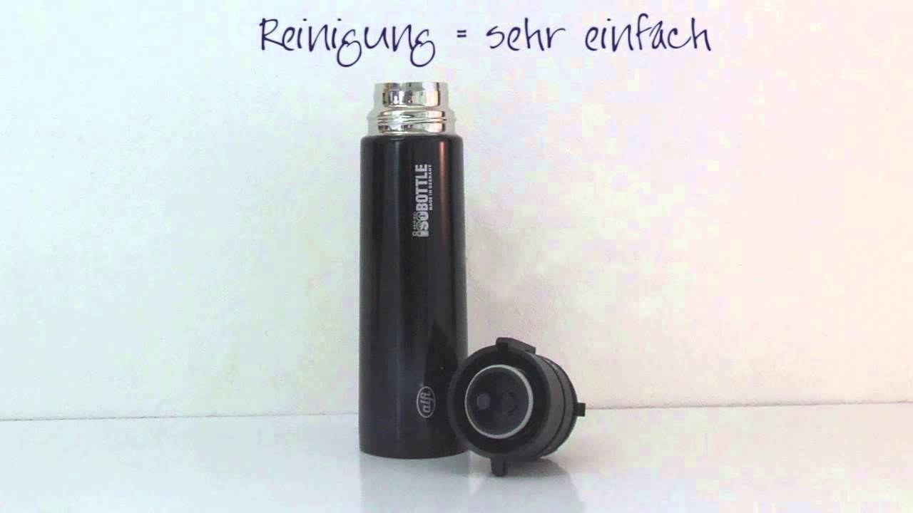 Alfi isoBottle Pure Edelstahl - Eat-drink-go.de Trinkflaschen Test ...