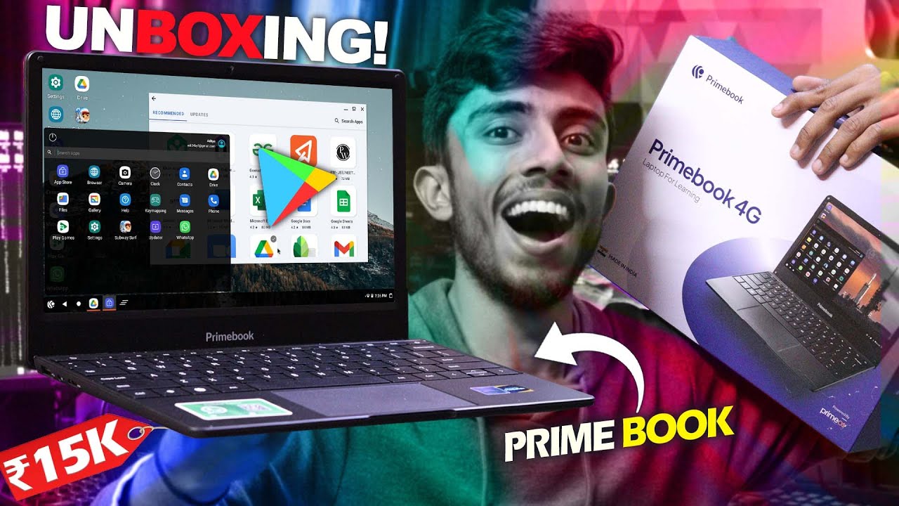 PrimeBook 4G Laptop Unboxing & Review!⚡Best For Gaming & Editing!🔥 ...