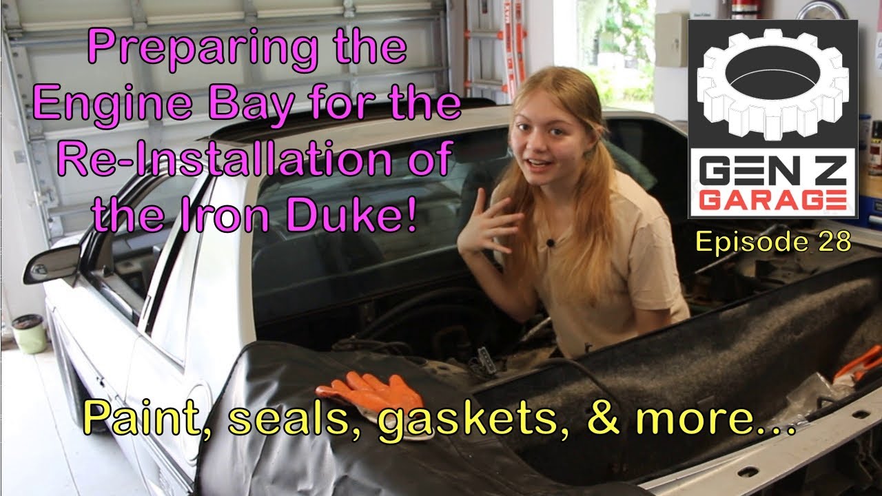 Cleaning, Painting, and Preparing the Engine Bay : Gen Z Garage - Ep 28 ...
