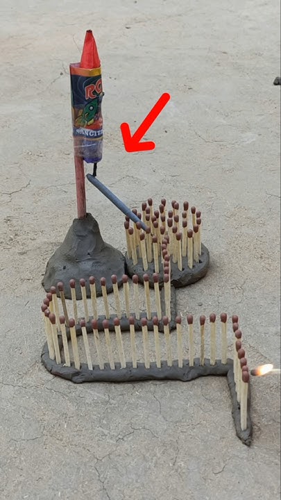 Matchstick Chain Reaction Se Rocket Fire! | Amazing Firework Trick 😀 #shortsvideo # ...