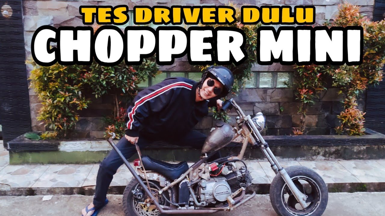 Test Driver Motor CHOPPER Versi MINI CHOPPER banget!! - YouTube