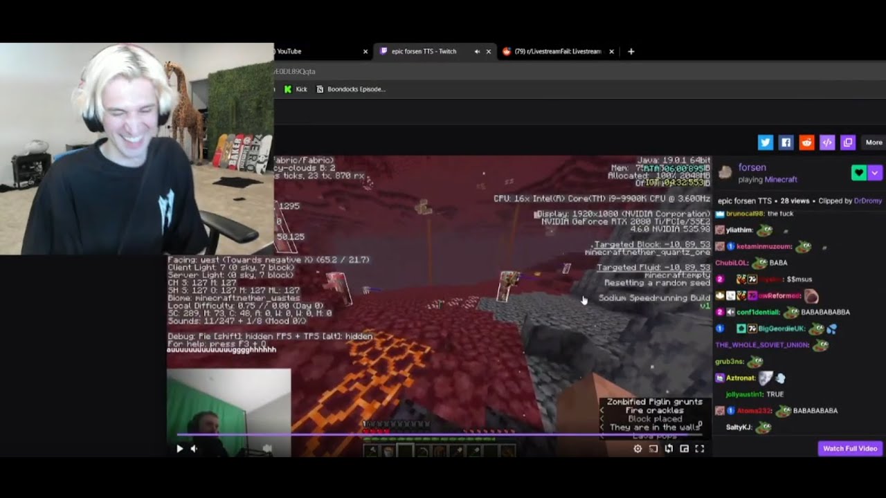 xQc loses it hearing Forsen's cursed TTS - YouTube