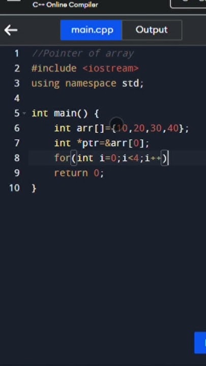Pointer of an Array in C #shorts #pointer #cprogramming #cpp - YouTube