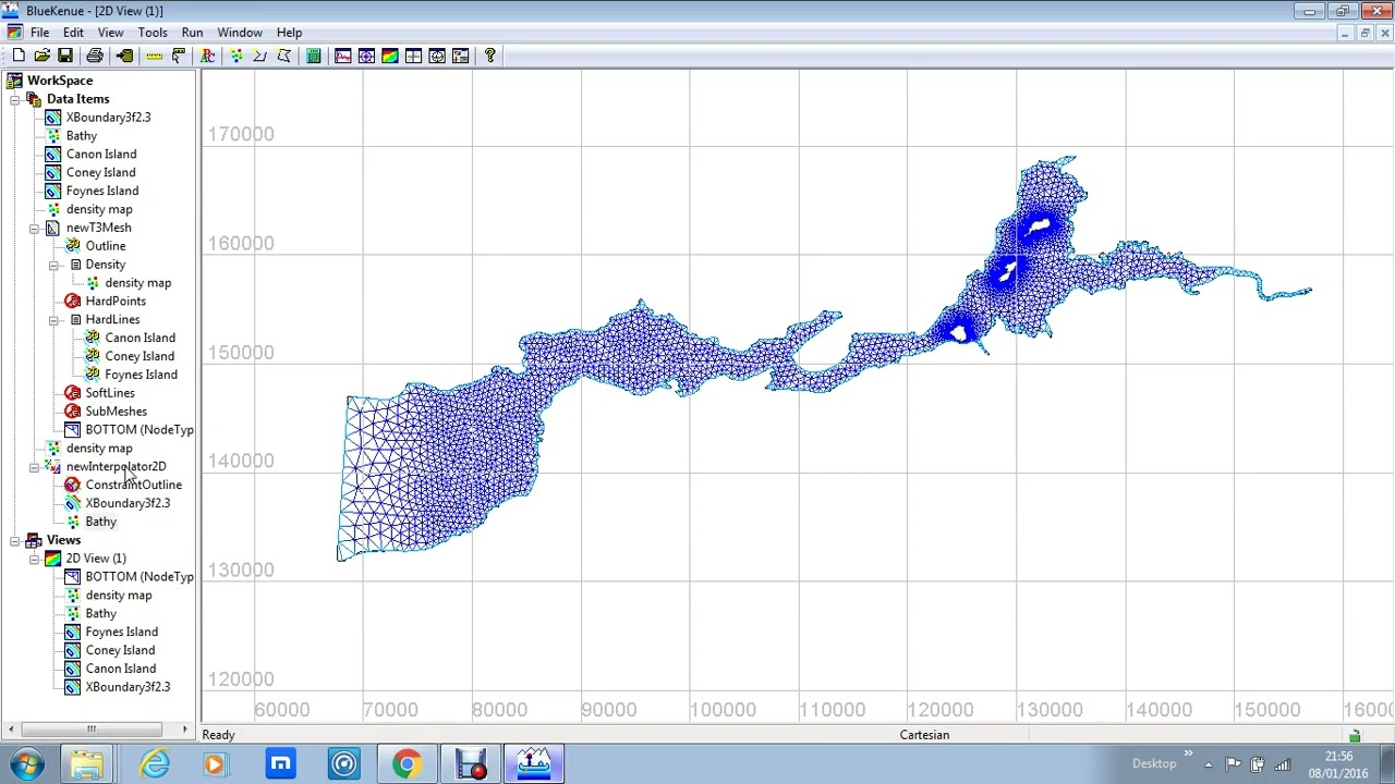 6 Assign depths to mesh create Selafin file - YouTube